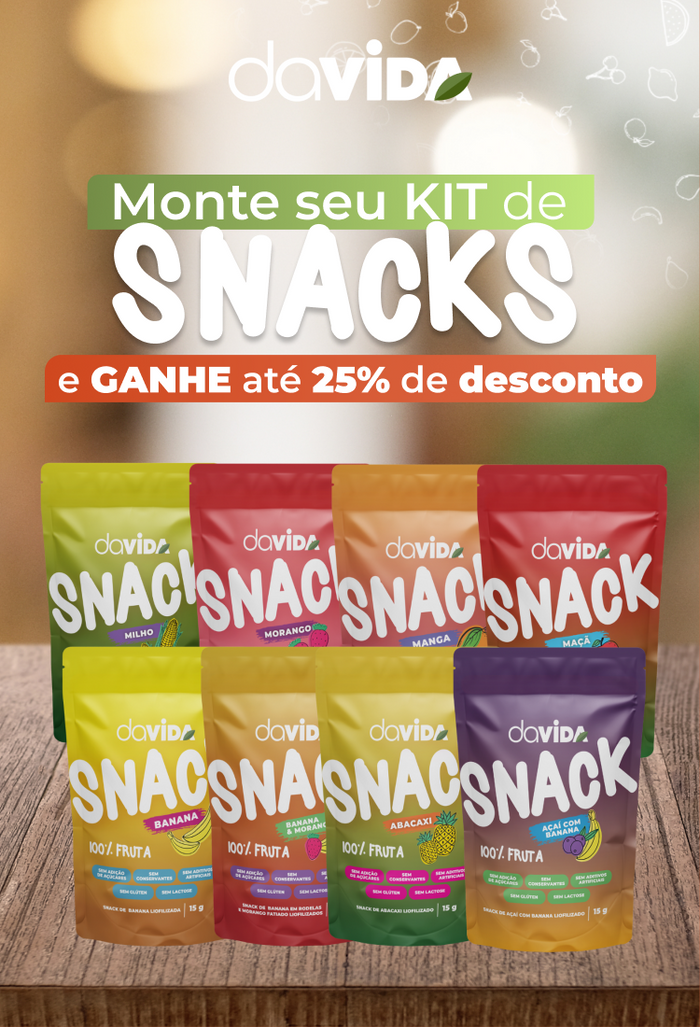 daVIDA Alimentos | Snacks Saudáveis | Frutas Liofilizadas